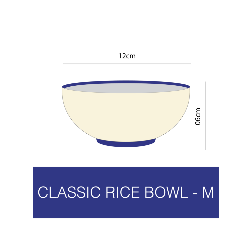 Classic rice bowl | Polka dots – Tuhú Ceramics